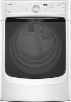 Maytag MED3000BW 27 Inch Electric Dryer with 7.4 cu. ft. Capacity, 9 ...