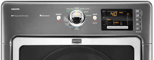 Maytag MED6000XG 27 Inch Electric Steam Dryer with 7.4 cu. ft. Capacity ...
