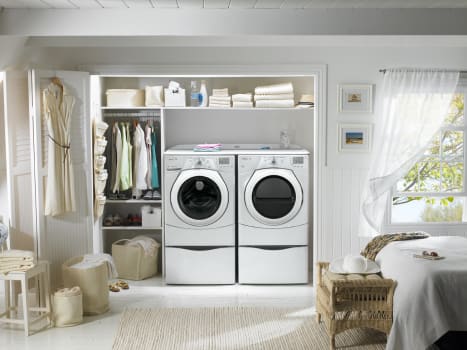Whirlpool WED9151YW 27 Inch Electric Dryer with 6.7 cu. ft. Capacity, 9 ...
