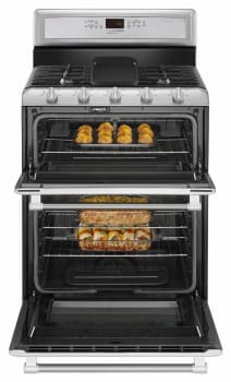 Maytag MGT8820DS 30 Inch Freestanding Double-Oven Gas Range with 5 ...
