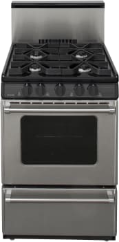 Premier P24B3202P 24 Inch Freestanding Gas Range with 4 Sealed Variable ...