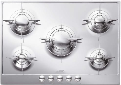 Smeg PU75 28 Inch Gas Cooktop with 5 Sealed Burners, 1 Ultra Rapid ...