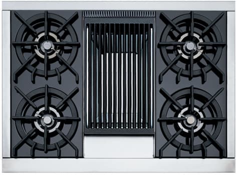 Wolf RT364CLP 36 Inch Pro-Style Gas Rangetop with 4 Dual Brass Open ...