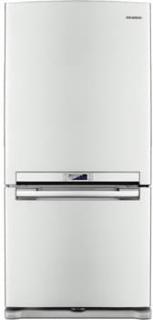 Samsung RB217ACWP 20.0 cu. ft. Bottom-Freezer Refrigerator with 3 Glass ...