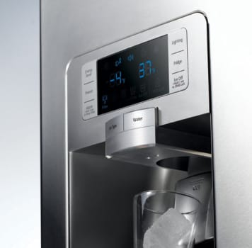 Samsung RFG297AABP 28.5 cu. ft. French-Door Refrigerator with 5 Glass ...