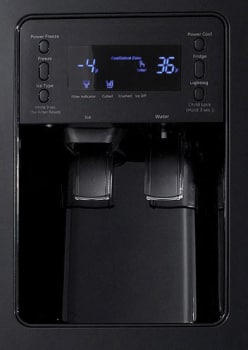 Samsung RS277ACBP 27.0 cu. ft. Side by Side Refrigerator with Spill ...