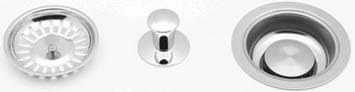 Rohl 739TCB Strainer with Remote Pop-Up and White Basket Included ...