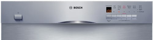 Bosch SHE45M05UC Full Console Dishwasher with 4 Wash Cycles, Platinum ...