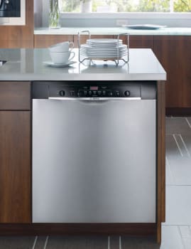 Bosch SHE5AM05UC Full Console Dishwasher with 5 Wash Cycles, ECOSENSE ...