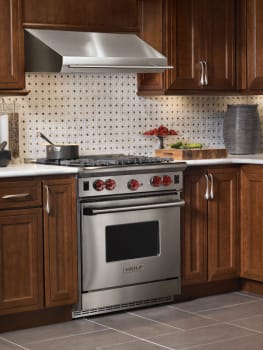 Wolf R304 30 Inch Pro-Style Gas Range with 4 Dual Brass Open Burners, 4 ...
