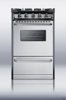 Summit TLM11027BFRWY 20 Inch Slide-in Gas Range with 4 Sealed Burners ...