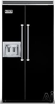 Viking VCSB5421DBK 42 Inch Quiet Cool Built-in Side by Side ...