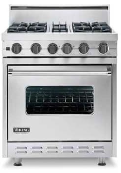 Viking VGSC3074BSS 30 Inch Pro-Style Gas Range with 4 VSH Pro Sealed ...