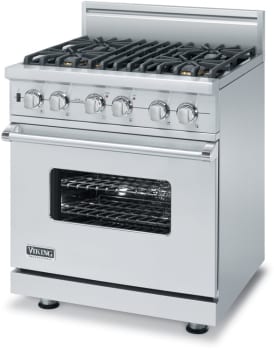Viking VGSC5304BSSBR 30 Inch Pro-Style Gas Range with 4 VSH Pro Sealed ...