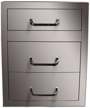 Vintage VU2DR 17 Inch Triple Storage Drawers