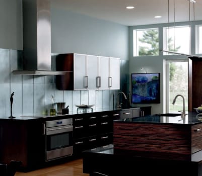 Wolf VW36G 36 Inch Wall Mount Chimney Range Hood with Optional Blowers ...