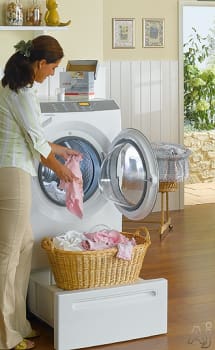 Miele W4840 27 Inch Front-Load Washer with 4.0 cu. ft. Capacity, 6 Pre ...