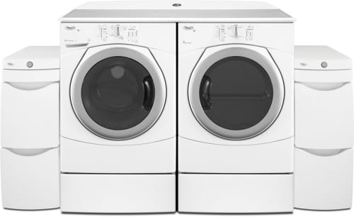 Whirlpool WED9150WW 27 Inch Electric Dryer with 6.7 cu. ft. Capacity, 8 ...