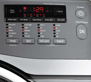 Samsung WF405ATPASU 27 Inch Front-Load Washer with 4.0 cu. ft. Capacity ...