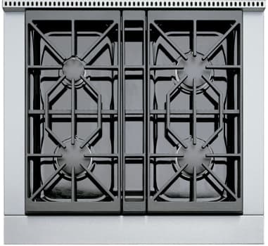 Wolf DF304 30 Inch Pro-Style Dual-Fuel Range with 4 Dual-Stacked Sealed ...