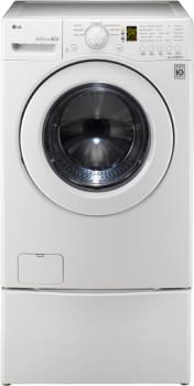 LG WM2140CW 27 Inch Front Load Washer with 3.5 cu. ft. Large Capacity ...
