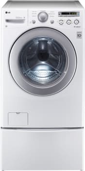 LG WM2250CW 27 Inch Front-Load Washer with 3.5 cu. ft. Capacity, 7 Wash ...