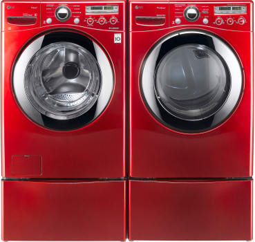 LG DLEX2650R 27 Inch Electric Dryer with 7.3 cu. ft. Capacity, 9 Dry ...