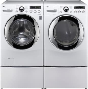 LG DLEX2650W 27 Inch Electric Dryer with 7.3 cu. ft. Capacity, 9 Dry ...