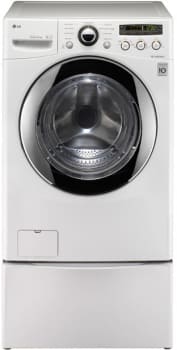 LG WM2350HWC 27 Inch Front-Load Washer with 3.7 cu. ft. Capacity, 9 ...