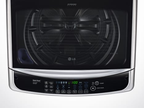 LG WT1701CV 27 Inch 4.9 cu. ft. Top Load Washer with 12 Wash Programs ...