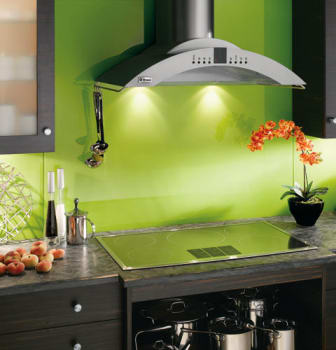 Monogram ZV750SPSS 36 Inch Wall Mount Chimney Range Hood with Internal ...