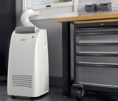 Whirlpool ACPE102PS 10,000 BTU Portable Room Air Conditioner with 4,750 ...