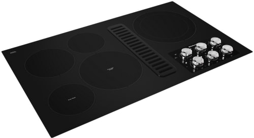 KitchenAid KCED606GBL 36 Inch Electric Downdraft Cooktop with 5 ...