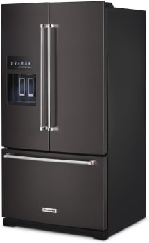 KitchenAid KRFF577KBS 36 Inch Freestanding French Door Refrigerator ...
