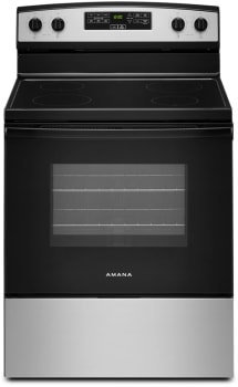 Amana AER6203MSS 30 Inch Freestanding Electric Range with 4 Elements, 4 ...