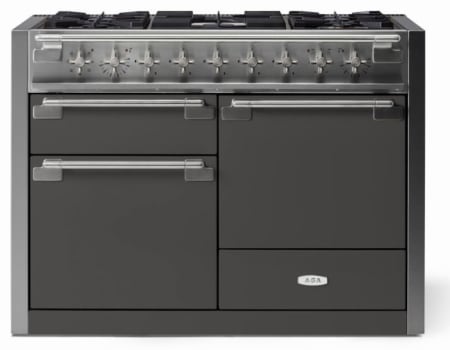 AGA AEL481DFABSLT 48 Inch Freestanding Dual Fuel Range with 5 Sealed ...