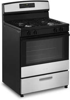 Amana AGR6303MMS 30 Inch Freestanding Gas Range with 4 Sealed Burners ...