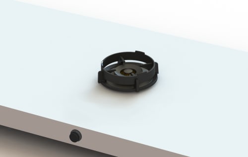 Pitt Cooking AIR1PFLP 12 Inch Modular Gas Cooktop with 650-17,000 BTU ...