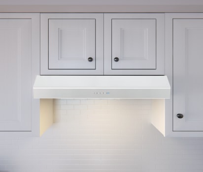 Zephyr AK1236CW 36 Inch Under Cabinet Range Hood with 3-Speed 400 CFM ...