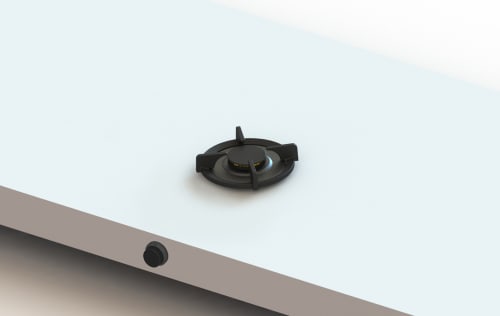 Pitt Cooking ALTAR1PFNG 12 Inch Modular Gas Cooktop with 10,000 BTU ...