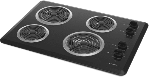 Amana ACC6340KFB 30 Inch Electric Cooktop with 4 Heating Elements ...