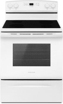 Amana AER6303MFW 30 Inch Electric Range with 4 Radiant Heating Elements ...