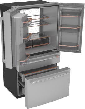 Cafe CXE22DP2PS1 36 Inch Counter Depth 4-Door French Door Smart ...