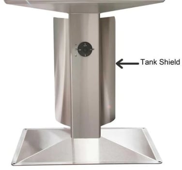 American Outdoor Grill THPP2 Stainless Steel Propane Tank Shield