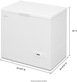 Amana AQC0902LW 40 Inch Freestanding Chest Freezer with 9 cu. ft ...