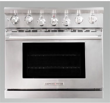 American Range ARROB366DFN 36 Inch Freestanding Dual Fuel Range with 6 ...