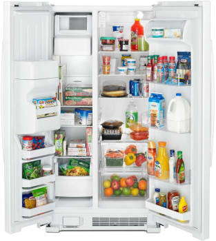 Amana ASI2575GRW 36 Inch Freestanding Side by Side Refrigerator with 24 ...
