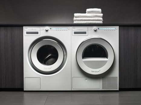 Asko T208VW 24 Inch Electric Dryer with 4.1 cu. ft. Capacity, Butterfly ...