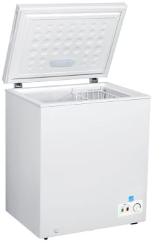 Avanti CF50B0W 28 Inch Chest Freezer with 5 cu. ft. Capacity, Removable ...
