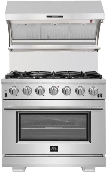 Forno FFSGS626036 36 Inch Capriasca Professional Gas Range with 6 ...